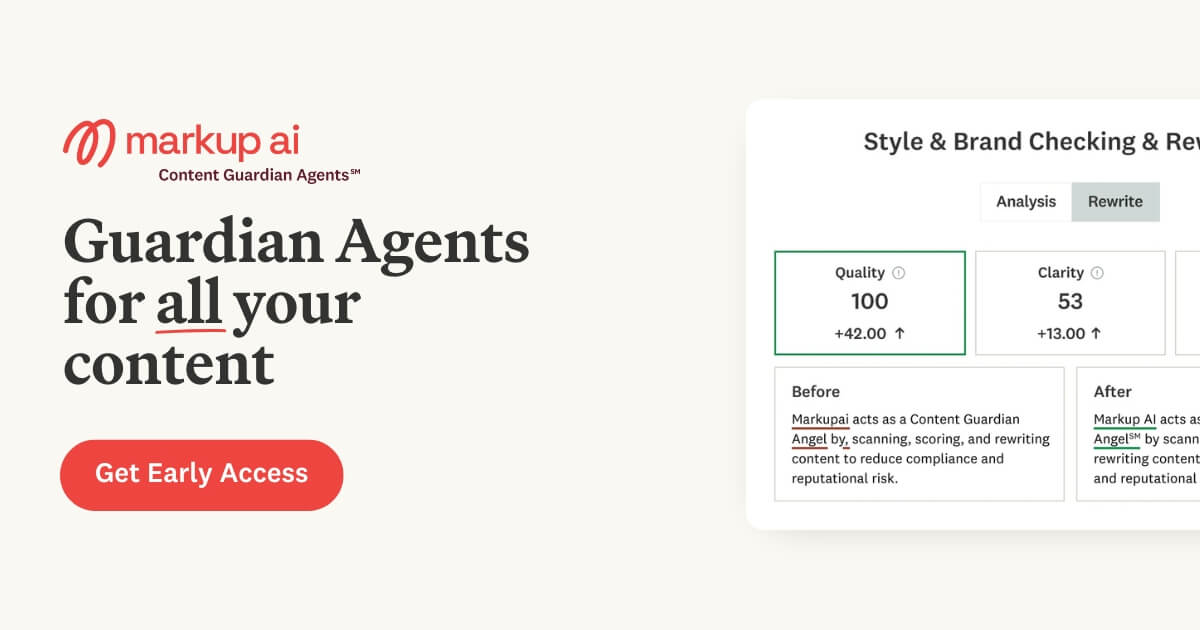 Content Guardian Agents for Businesses | Markup AI